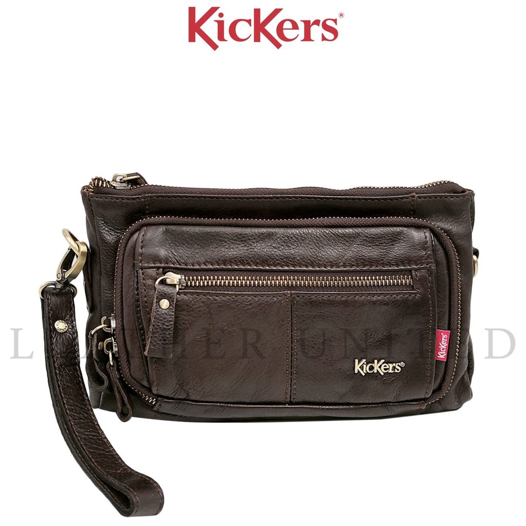 Kickers Leather Waist Pouch 3in1 Sling Crossbody and Clutch Bag #KIC-S ...