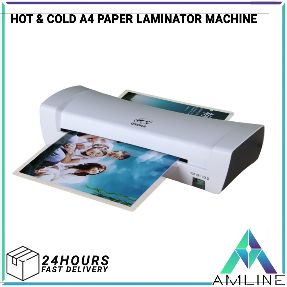 Hot & Cold A4 Paper Laminate Laminating Thermal SL200 Quick Warm-up ...