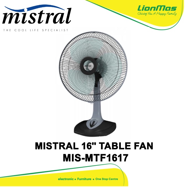 Mistral Table Fan (16'') | Shopee Malaysia