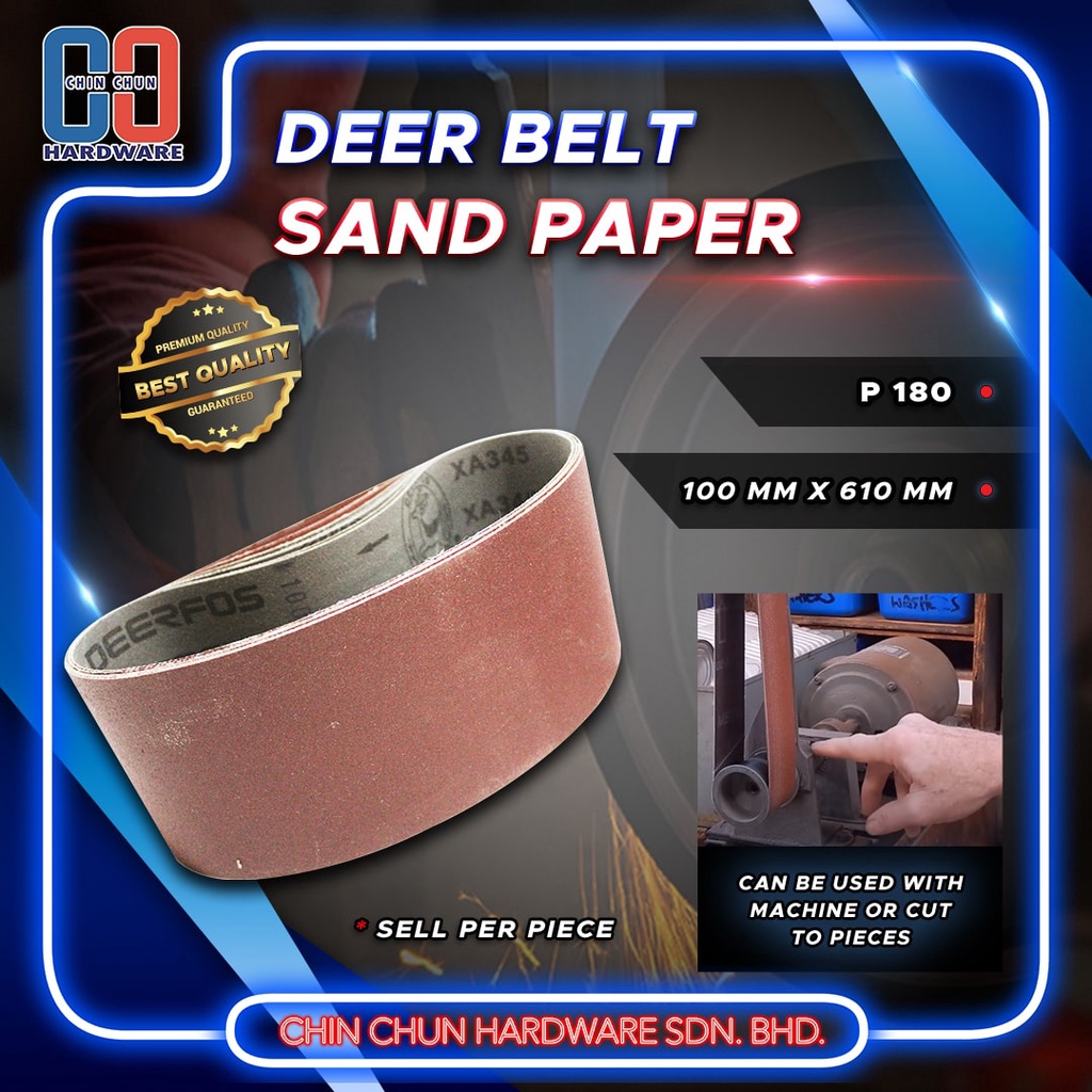 P180 ABRASIVE TOOL 610x100mm SANDING BELTS | GRITS SAND PAPER ABRASIVE ...