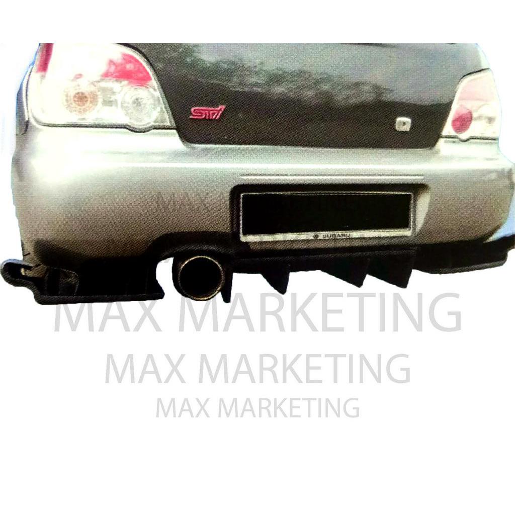 UNIVERSAL REAR DIFFUSER (VARIS) FIBERGLASS SKIRT LIP BODYKIT | Shopee ...