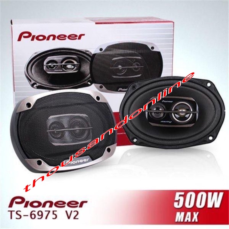 PIONEER TS-6975 V2 500 WATT / TS-6975 V3 550 WATT 6X9 3-WAY COAXIAL CAR ...