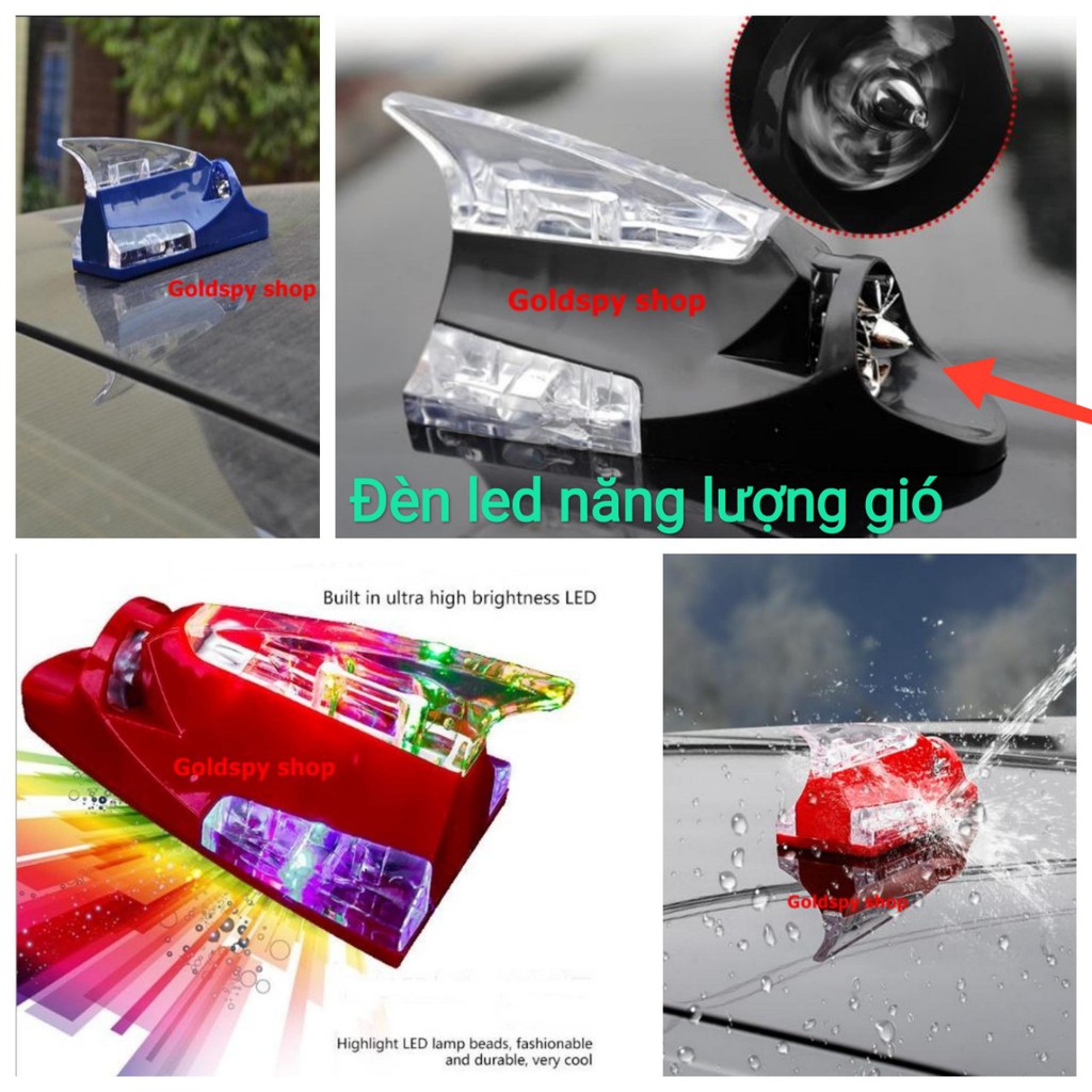 Wind Energy Shark Fin Led Safety Warning Light for Vehicles from the ...