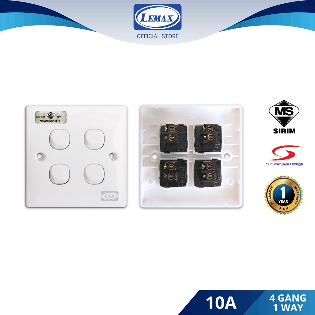 [SIRIM] LMX 10A 13A 15A 20A Wall Switch Socket Door Bell Switch Aircond ...