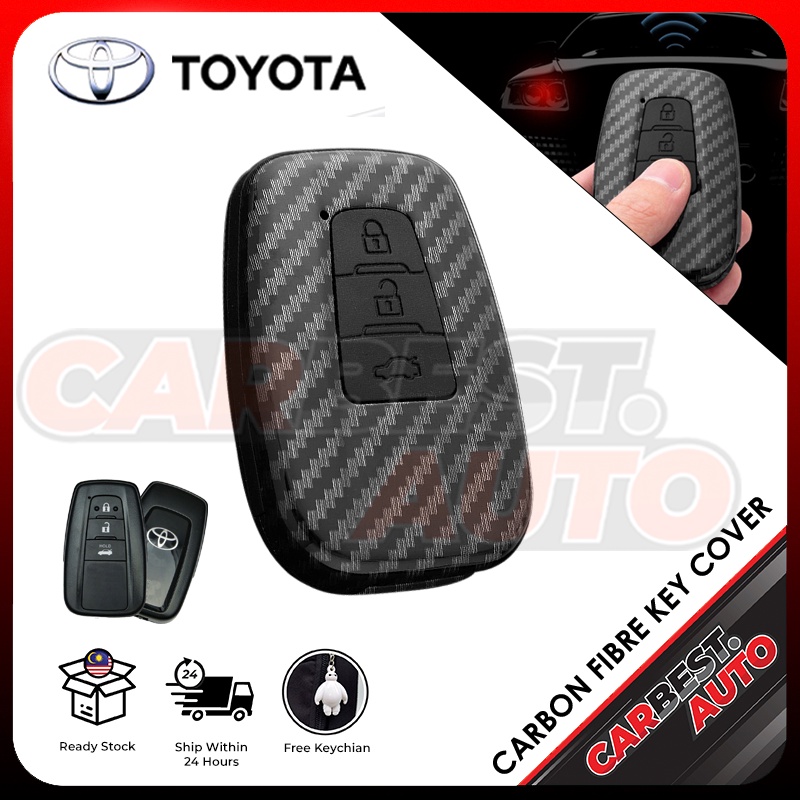 Toyota Corolla CROSS / CAMRY / ALTIS 2021 -2023 Car Carbon Fibre Key ...