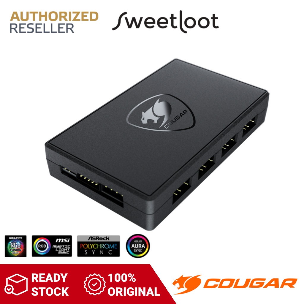 Cougar CORE BOX V3 ARGB and PWM Hub - SATA Powered 6 Port 3 Pin 5V ...