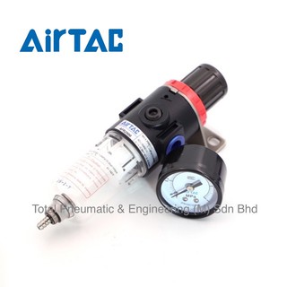 AirTAC AFR2000 1/4” Pneumatic Air Filter Regulator Water Separator Compressor Filter | Shopee ...