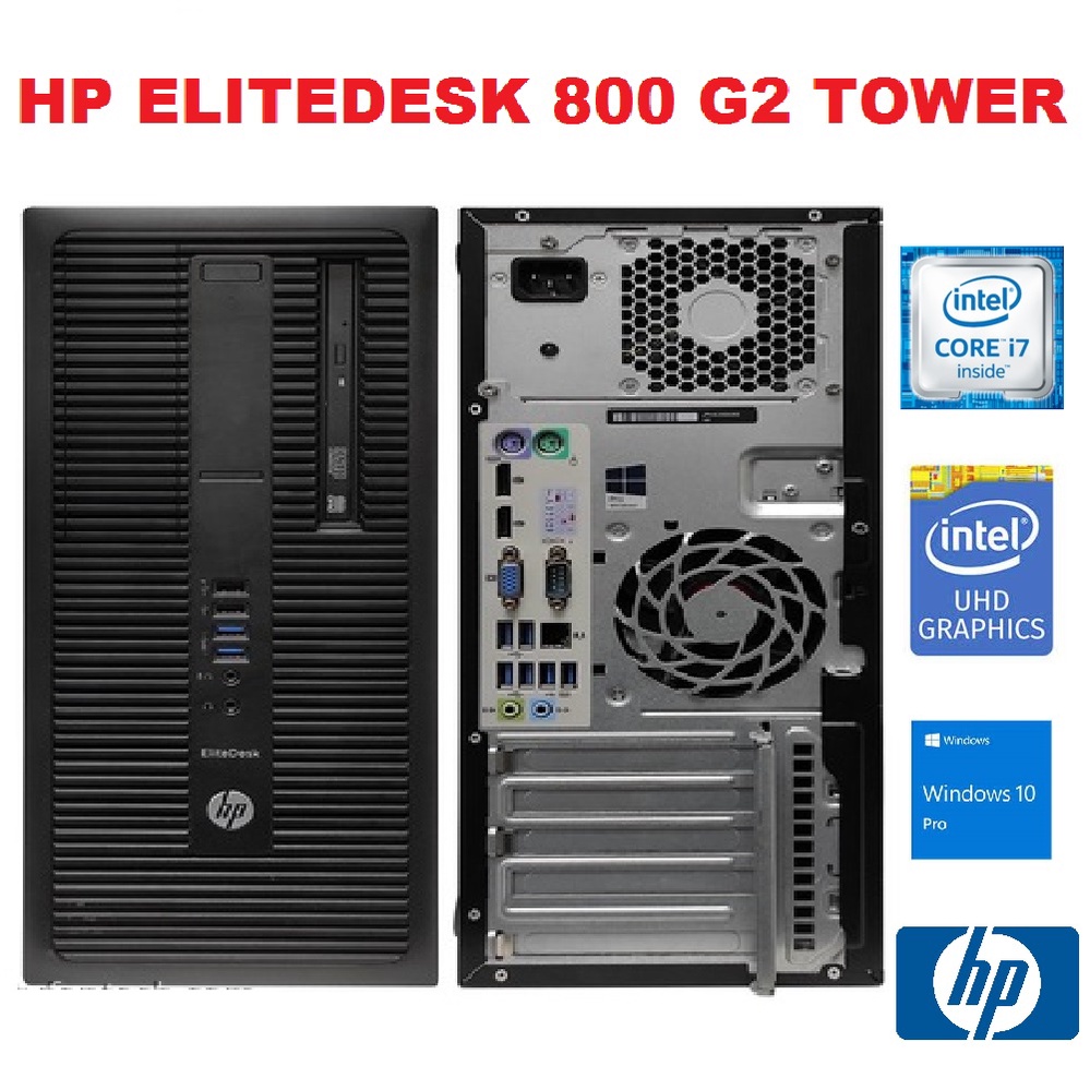 HP EliteDesk 800 G2 Tower PC intel core i7 6th gen/ 8GB RAM / 500GB HDD / INTEL HD GRAPHICS ...