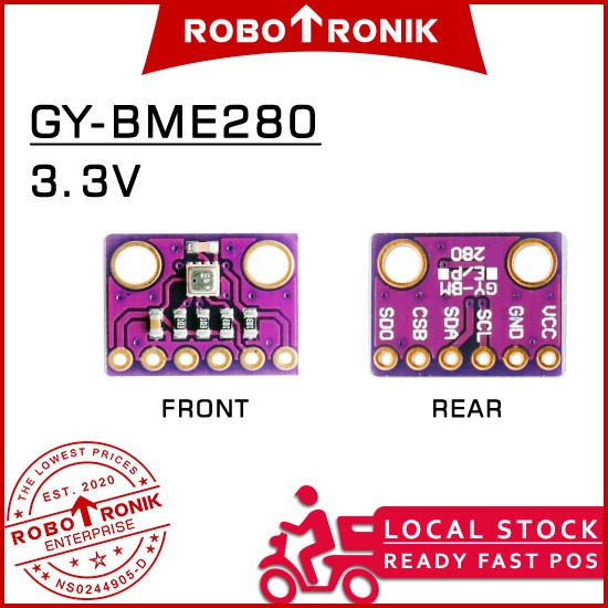 GY-BME280 Pressure & Humidity & Temperature Sensor Module, BME 280 ...