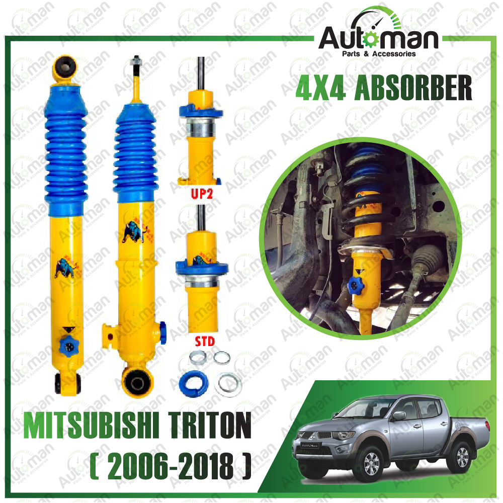 MITSUBISHI TRITON 2006 - 2018 BULL 4X4 HEAVY DUTY ADJUSTABLE SHOCK ...