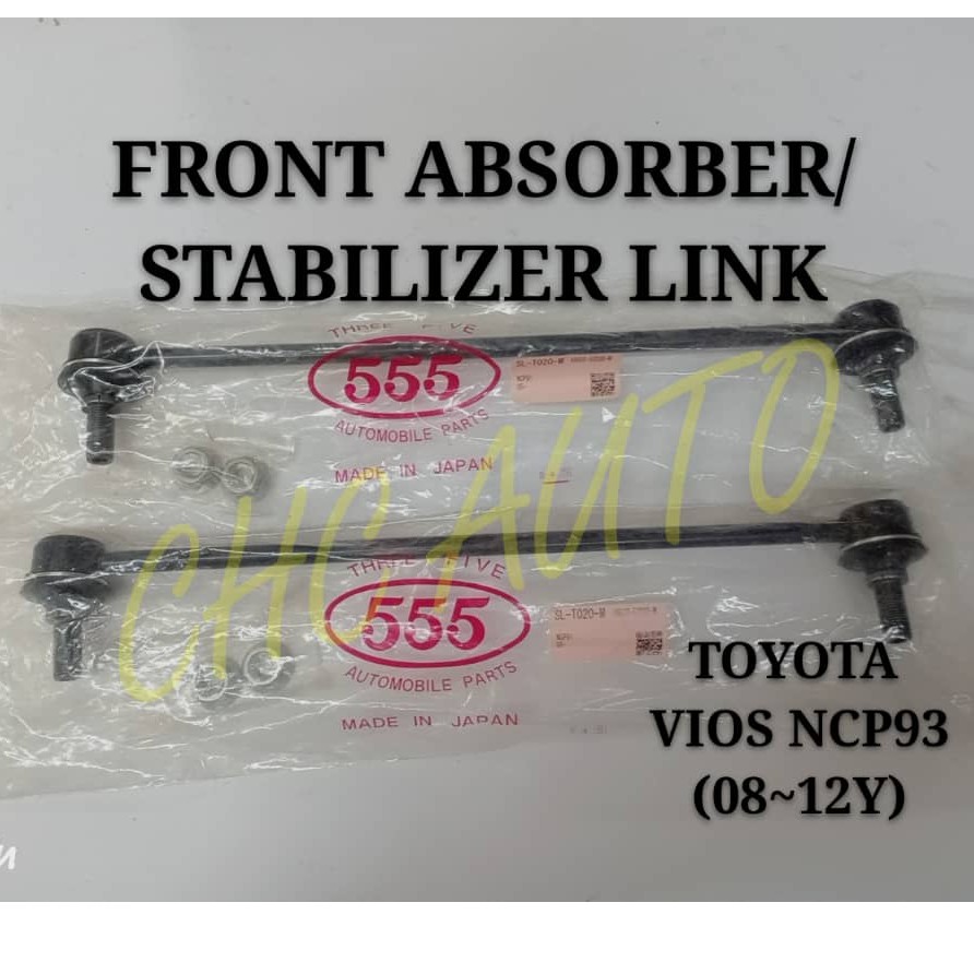 1PAIR STABILIZER LINK/ABSORBER LINK FRONT TOYOTA VIOS NCP93 (2008-2012Y) 48820-53020 | Shopee ...