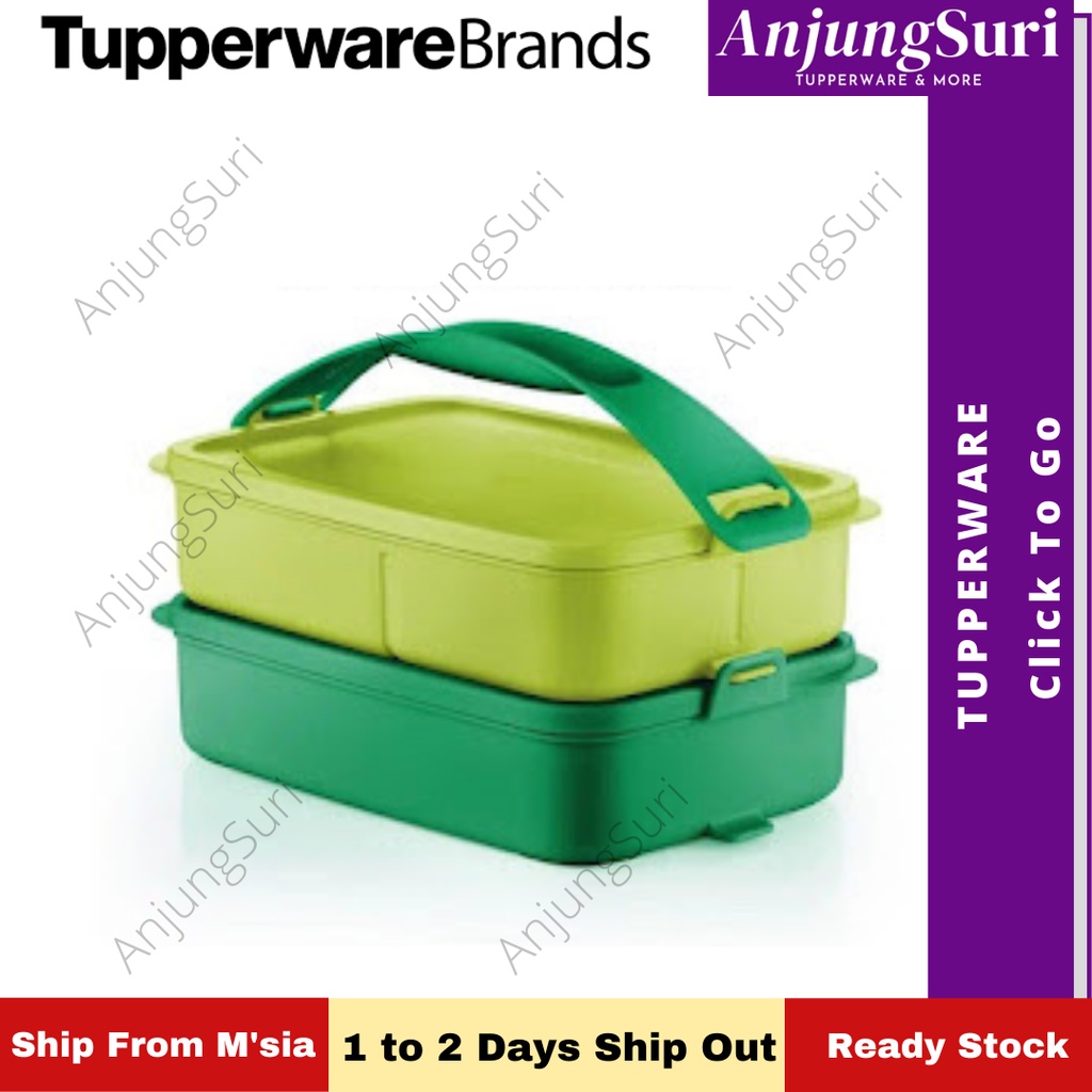 Tupperware Tiffin Set Mangkuk Tingkat Moden Tuperware Click To Go Bekas ...