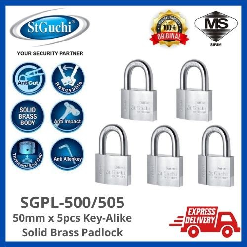 St Guchi SGPL-500N 50mm x 5pcs Key-Alike Heavy Duty Anti-Cut Solid ...