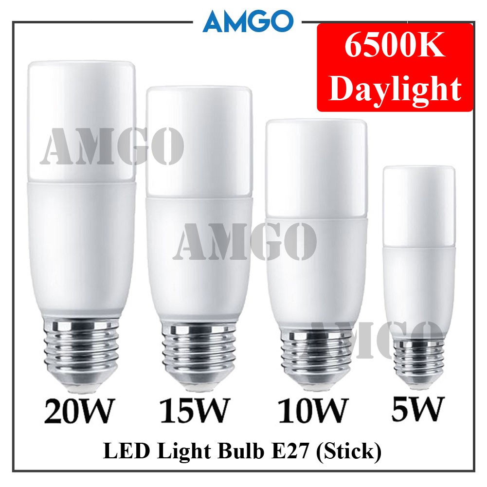 AMGO LED Light Bulb 6500K 4000K 3000K [ 5W 10W 15W 20W ] Daylight LED Light Corn Stick Mentol ...