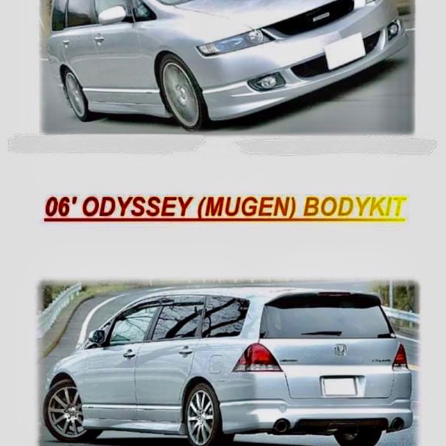 Honda Odyssey rb1 rb2 mugen bodykit body kit front bumper side rear skirt grill grille sarung ...
