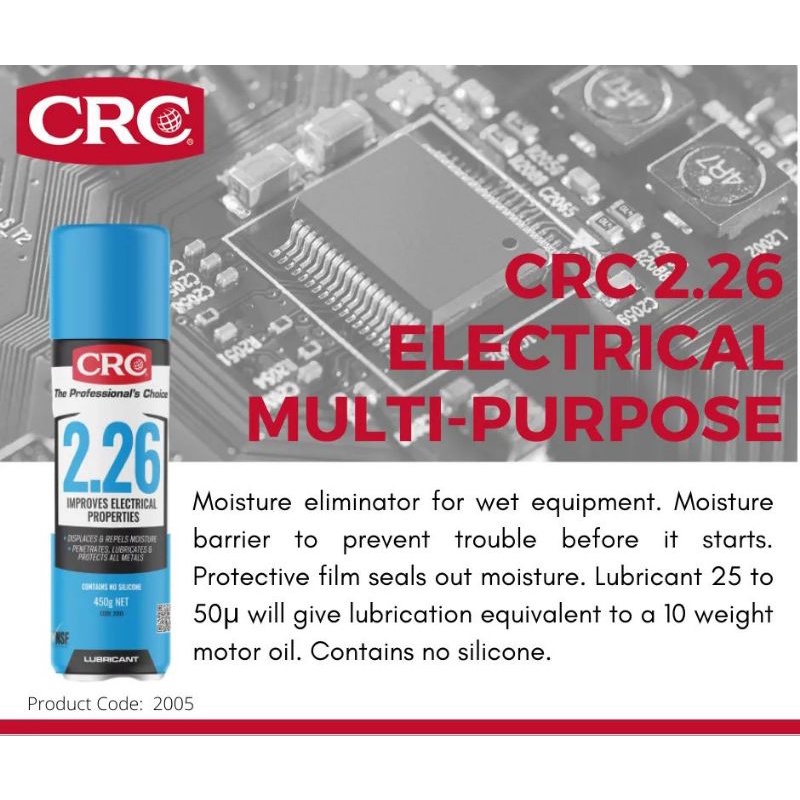CRC 2.26 ELECTRICAL MULTI-PURPOSE (450G) 2005 Pre Order | Shopee Malaysia