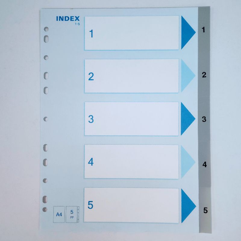 A4 Index Divider A5 Seperator Lion File ABBA Plastic Paper Kraft A4 A5 ...