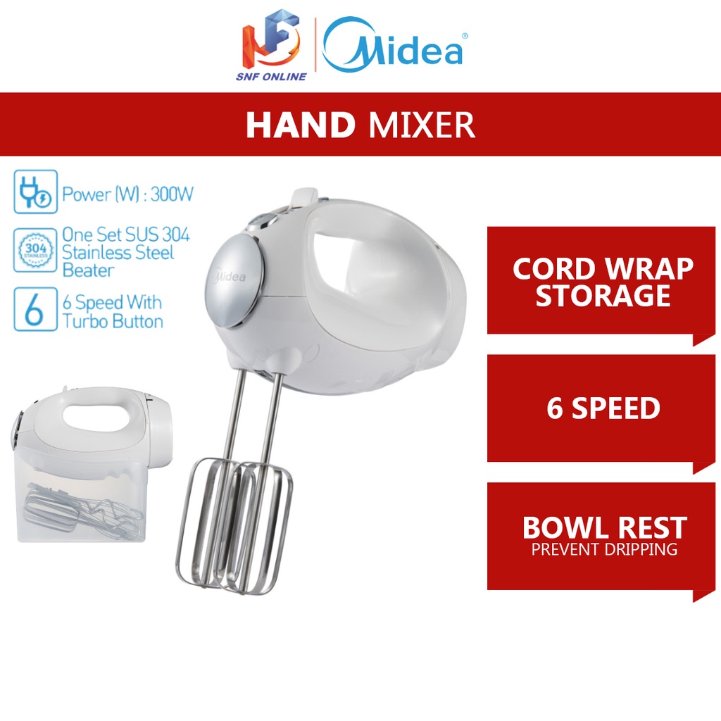 Midea Hand Mixer HM0273 | Shopee Malaysia