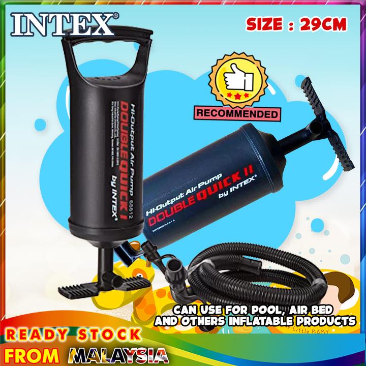 INTEX 68612 [NP10] 29CM Double Quick Hand Pump Manual Hand Air Pump Inflate Pam Tangan | Shopee ...