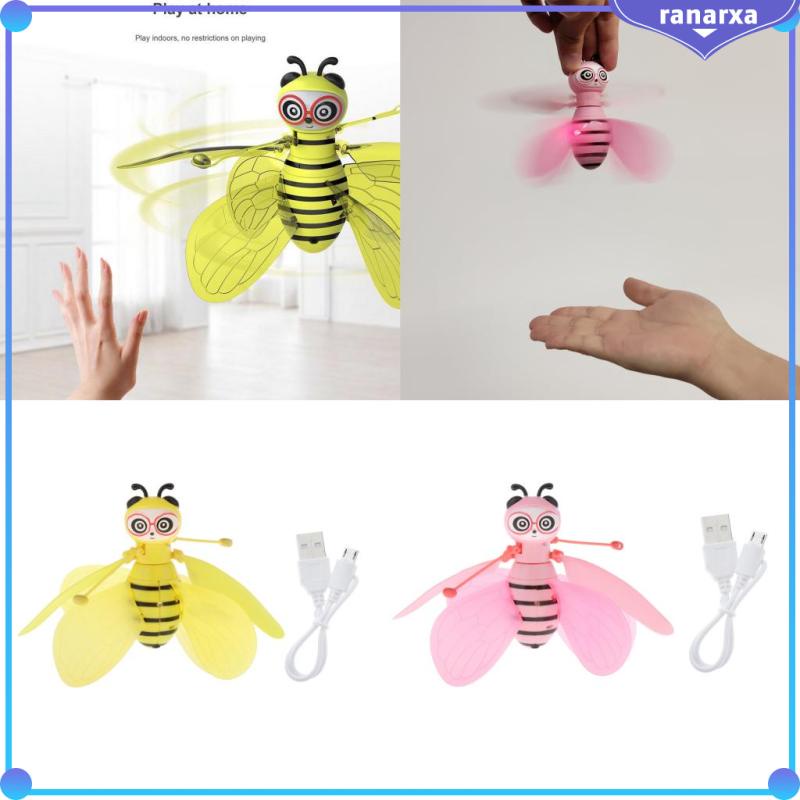 [ranarxaMY] Hand Controlled Flying Induction Bee Drone for Kids Gesture ...