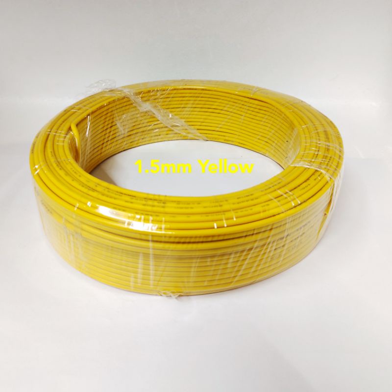 Kabel Wayar PVC Insulated Cable 1.5mm/ 2.5mm 100% Pure Copper Buatan ...