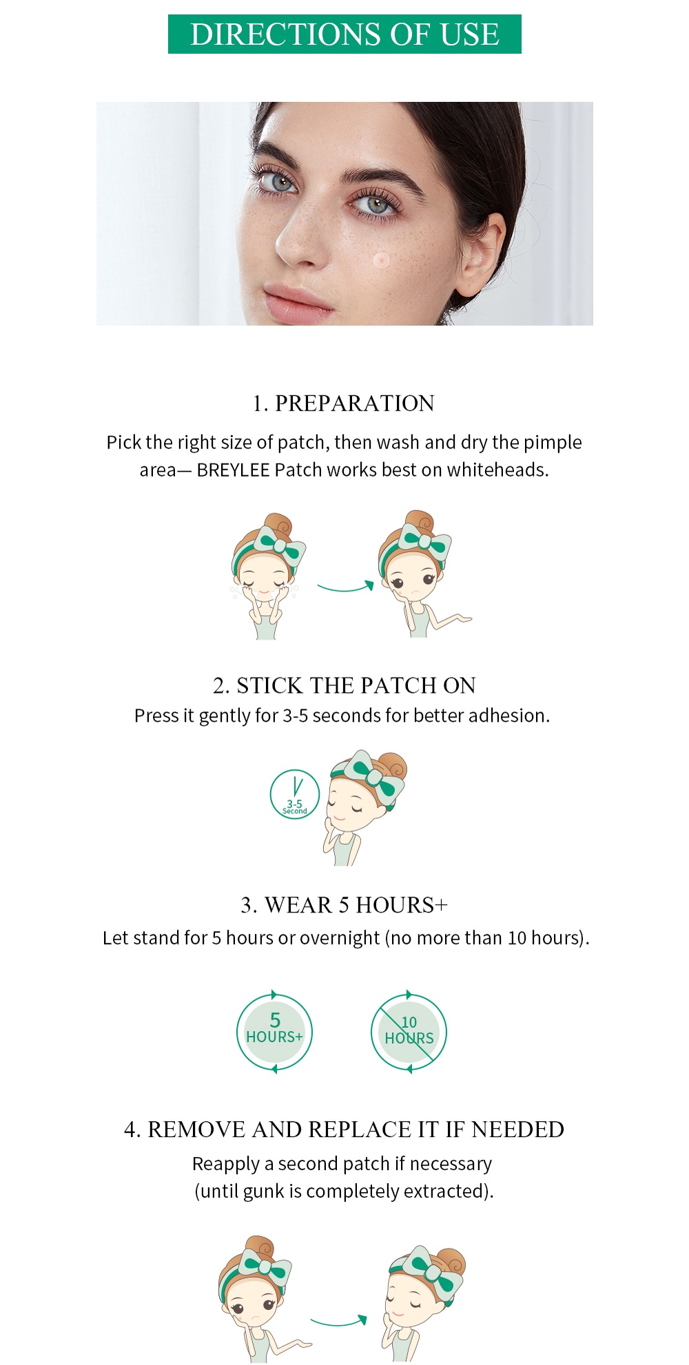 BREYLEE ACNE TREATMENT SET PLUS Skincare Blackhead Removal Shrink Pore Acne Face Serum Acne ...