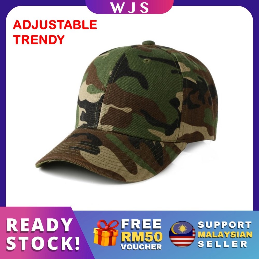 🇲🇾FREE RM50 VOUCHER🎁 MLQ Camouflage Design Baseball Cap Military Army ...