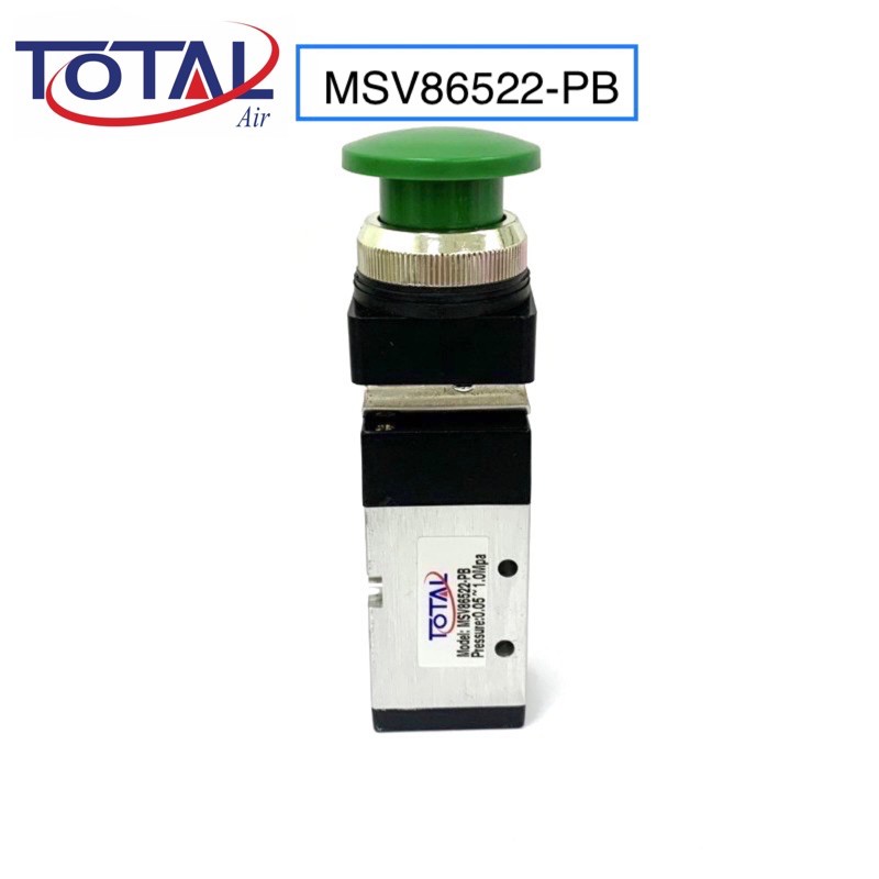 5/2 Way MSV86522-PB Pneumatic Mushroom Push Button Control Valve 1/4” Mechanical Valve | Shopee ...