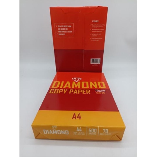 1 Ream Diamond Copy Paper 70gsm | Letter / A4 / Legal Sizes Available ...