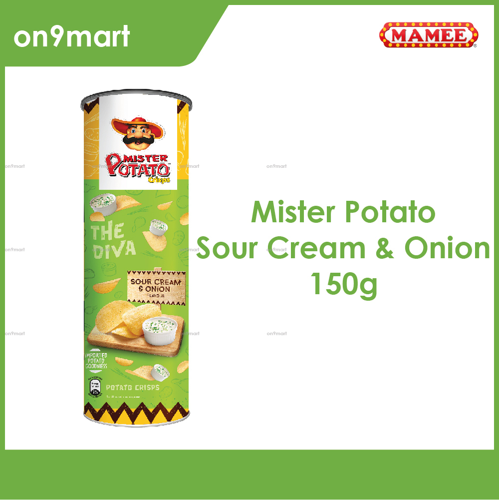 Mamee Mister Potato Crisps Sour Cream & Onion Snacks 150g | Shopee Malaysia