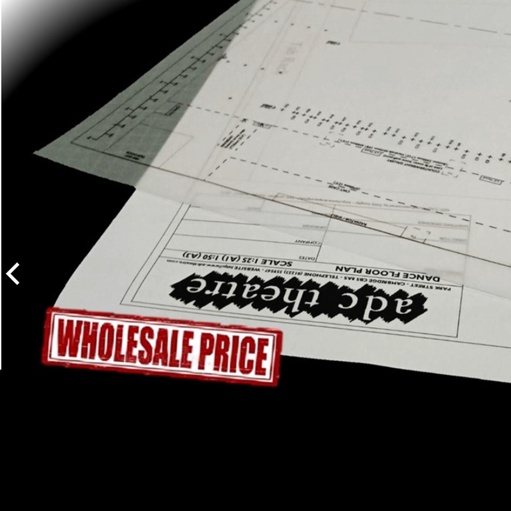 841mm x 594mm Tracing Paper A1 Size 110gsm [ Translucent Grey ...