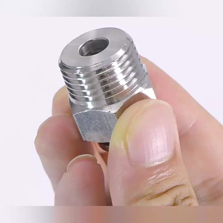 304 Stainless Steel Pneumatic Quick Connector Pneumatic Air Pipe Cross ...