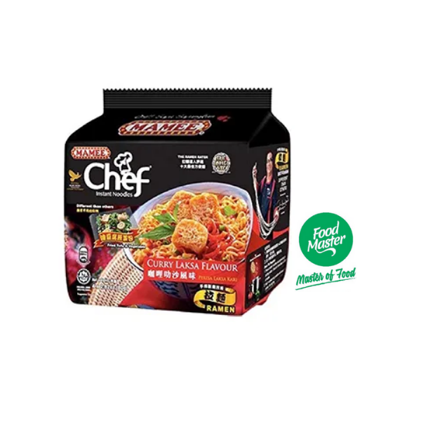 MAMEE Chef Instant Noodles ~ Curry Laksa Flavour 95g X 4 Pkts ( Free ...