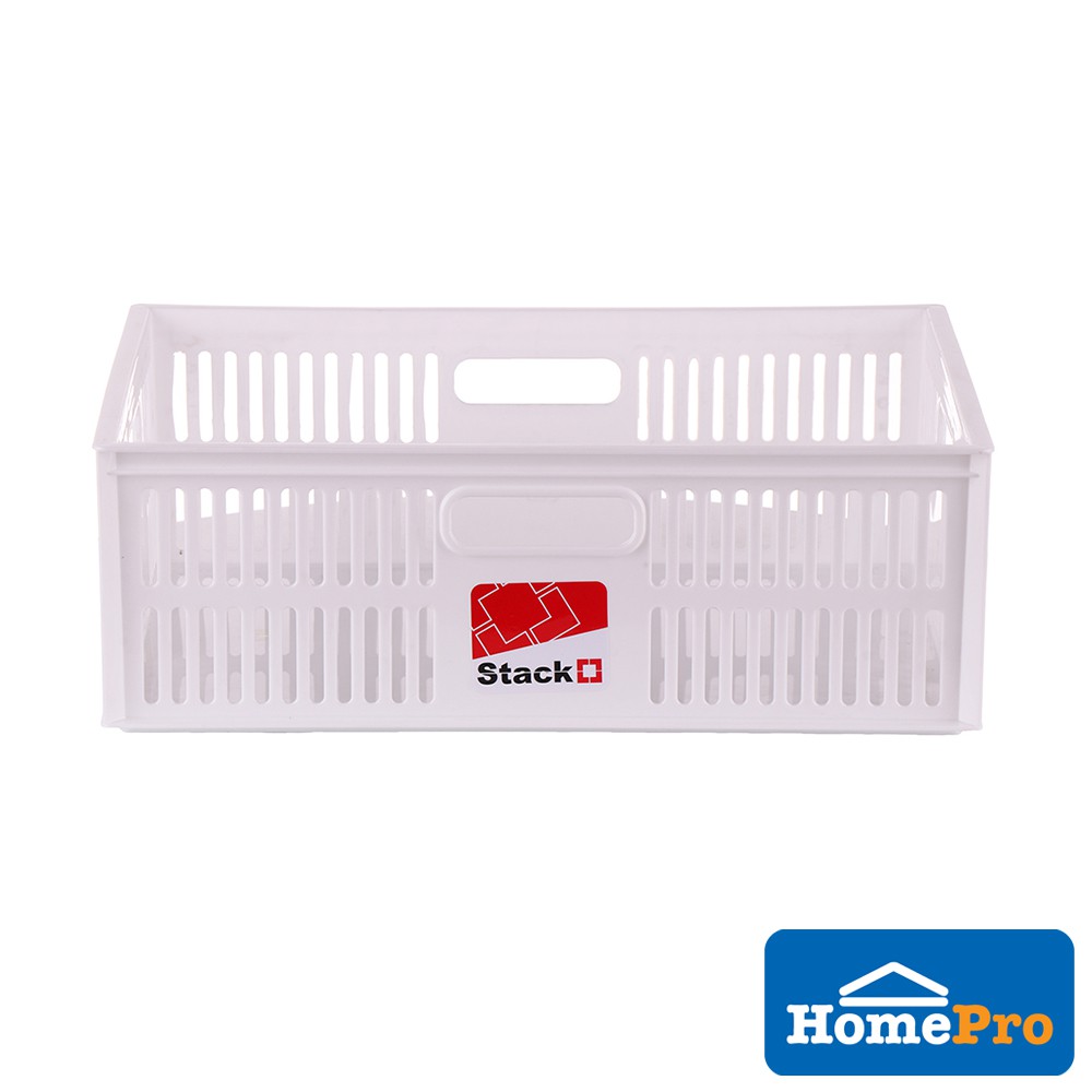 HOMEPRO STACKO SMALL BOX STACKABLE W39xD28xH13.3CM UT31 WHITE | Shopee ...