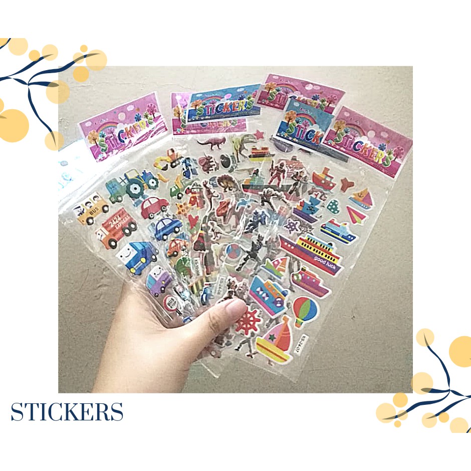 Cartoon Sticker for Kids 5 Pieces | Shopee Malaysia