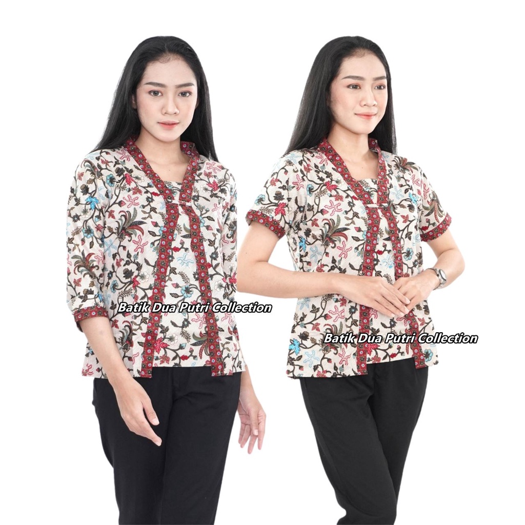 BB Batik Perempuan Modern Women's Batik 7/8 Sleeve And Short Sleeve ...