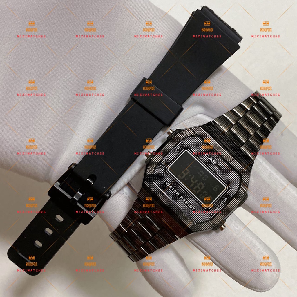 CAS Viral Vintage A171 Jam Tangan Perempuan Wanita Digital Watch Women ...