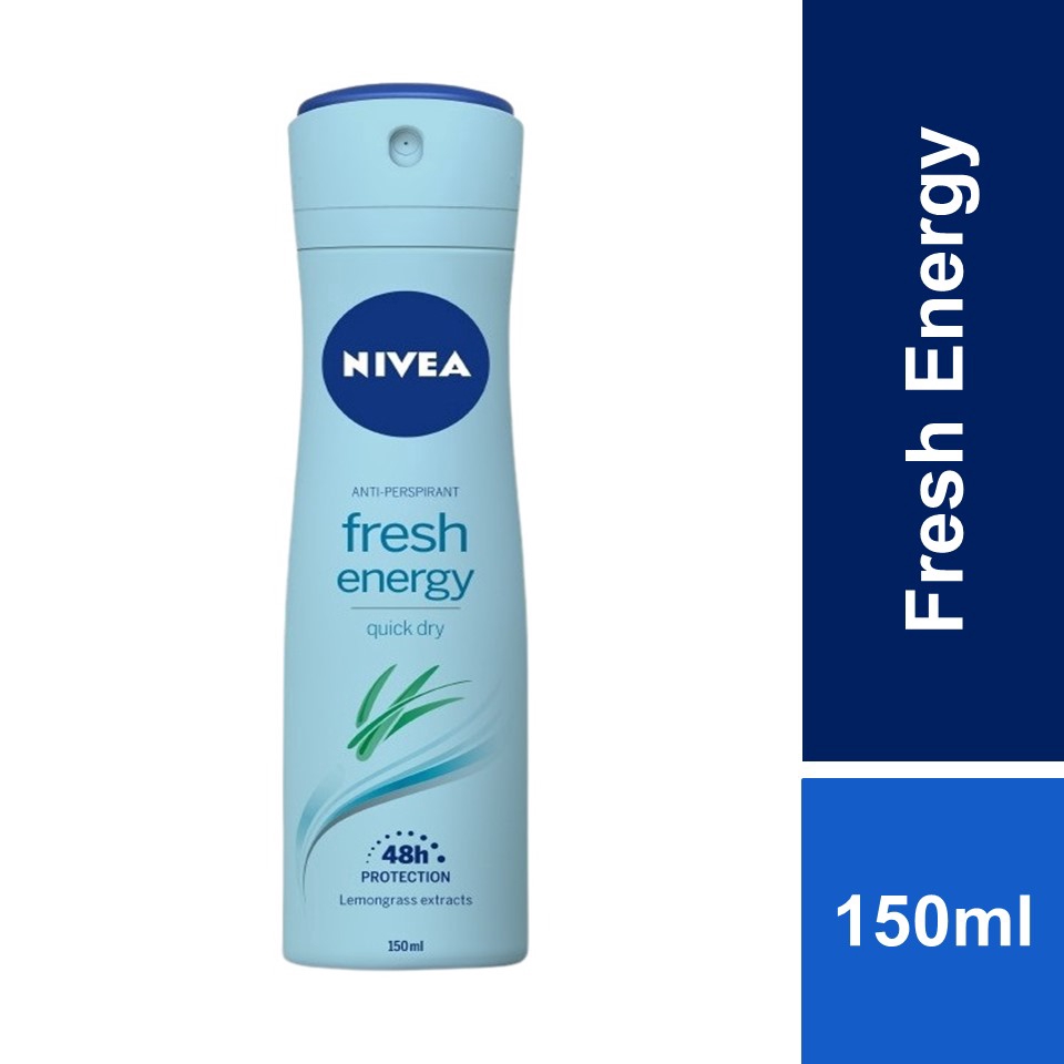 Nivea Deodorant Female Energy Fresh Spray 150ml | Shopee Malaysia