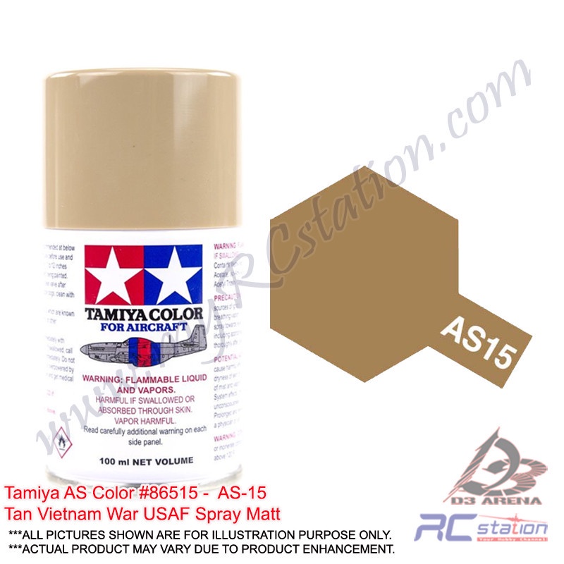 Tamiya AS Color #86515 - AS-15 Tan Vietnam War USAF Spray Matt | Shopee ...