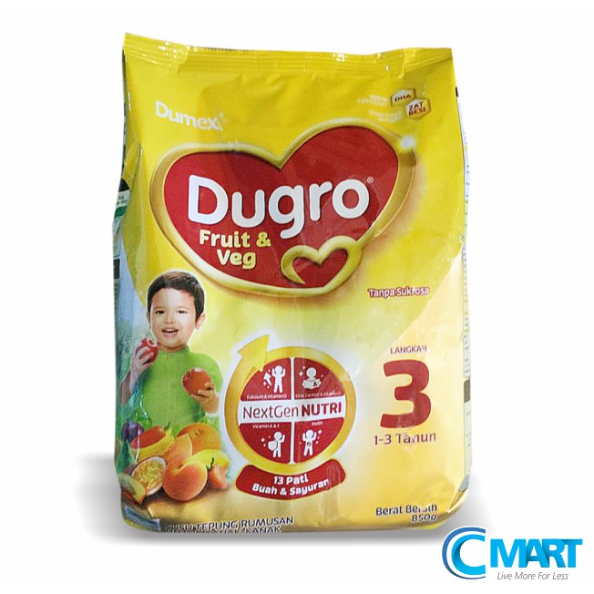 Dugro 3 Fruit & Veg 1-3 Years 850GM | Shopee Malaysia
