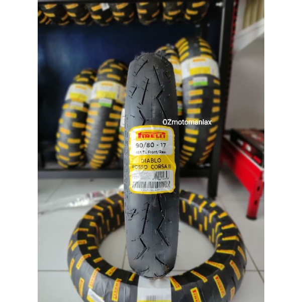 Pirelli Diablo Rosso Corsa II 90/80-17 Tire Pirelli Diablo Rosso Corsa ...