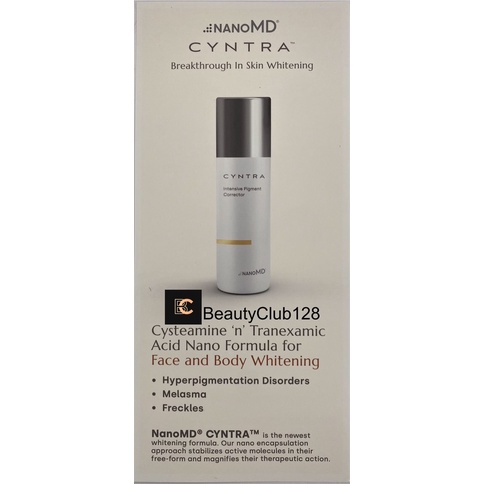 Nano MD CYNTRA Breakthrough In Skin Whitening(100% original) | Shopee ...