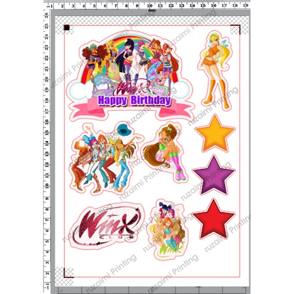 Winx Club Cake Topper 001 | Shopee Malaysia