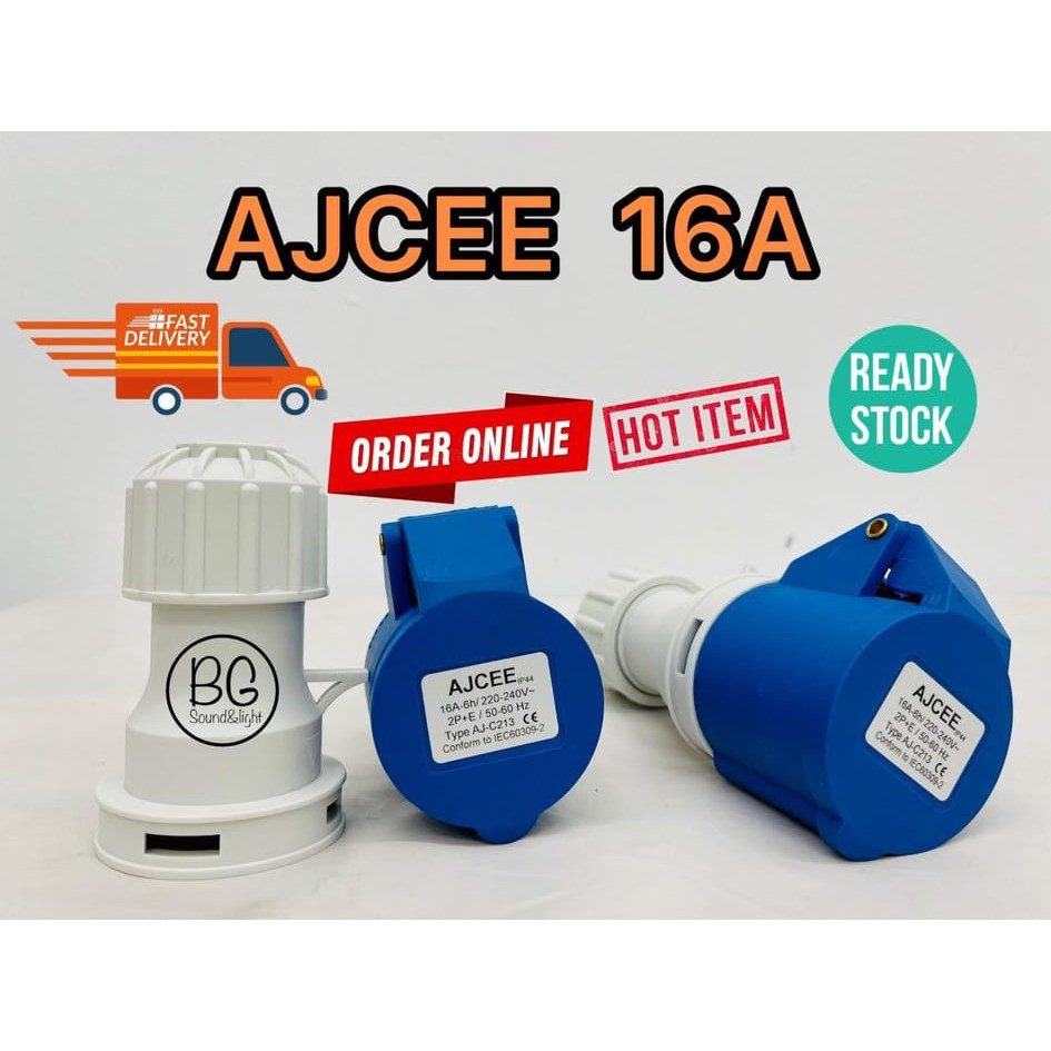 ajcee 16a socket 3pin good quality | Shopee Malaysia