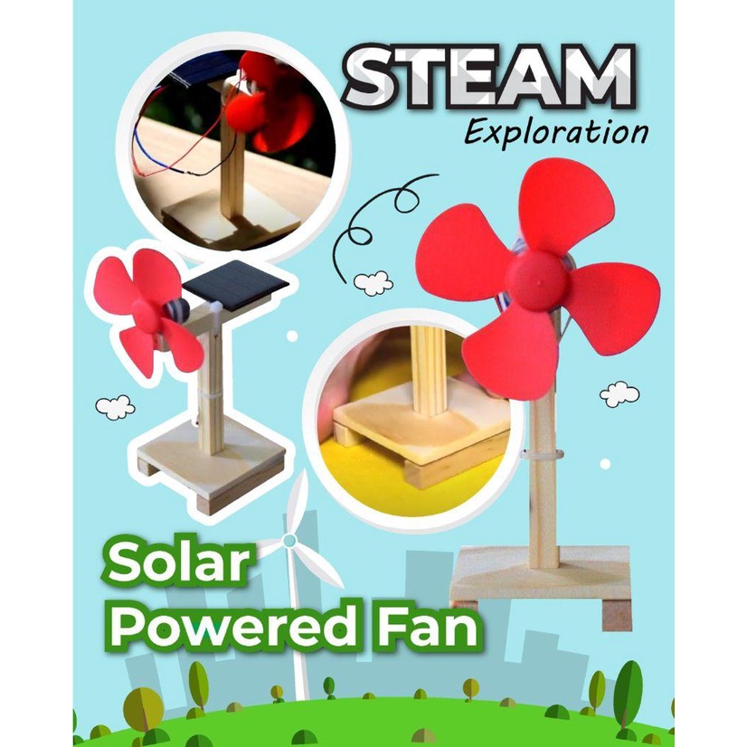 DIY Kit - Solar Powered Fan | Shopee Malaysia
