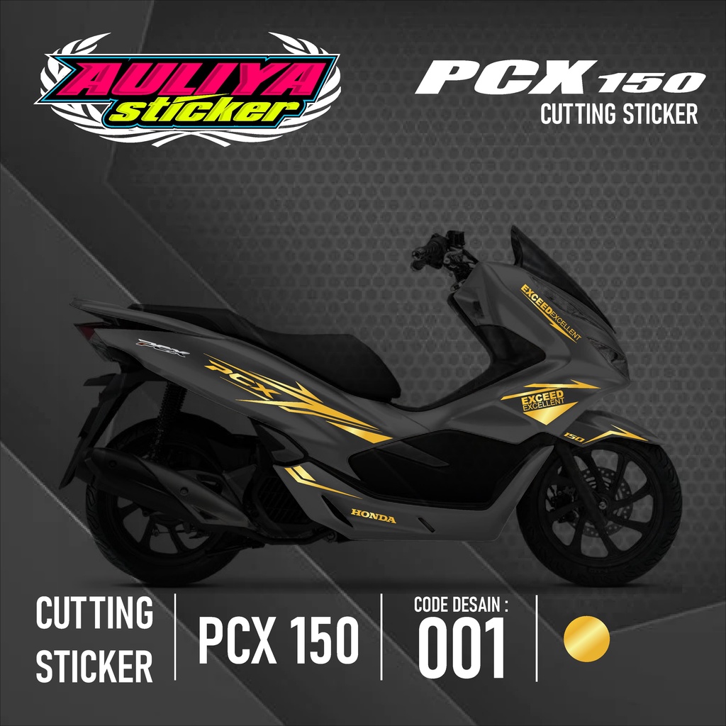 Sticker cutting list Body honda pcx 150 sticker cutting pcx 2021 AU 001 ...