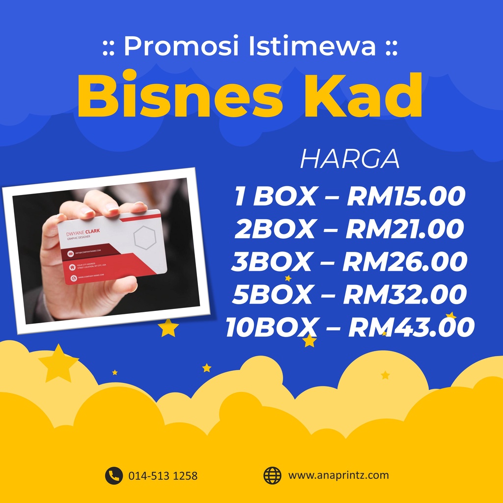 BISNES KAD / NAME CARD / KAD NAMA / THANKYOU CARD / GIFT CARD | Shopee Malaysia