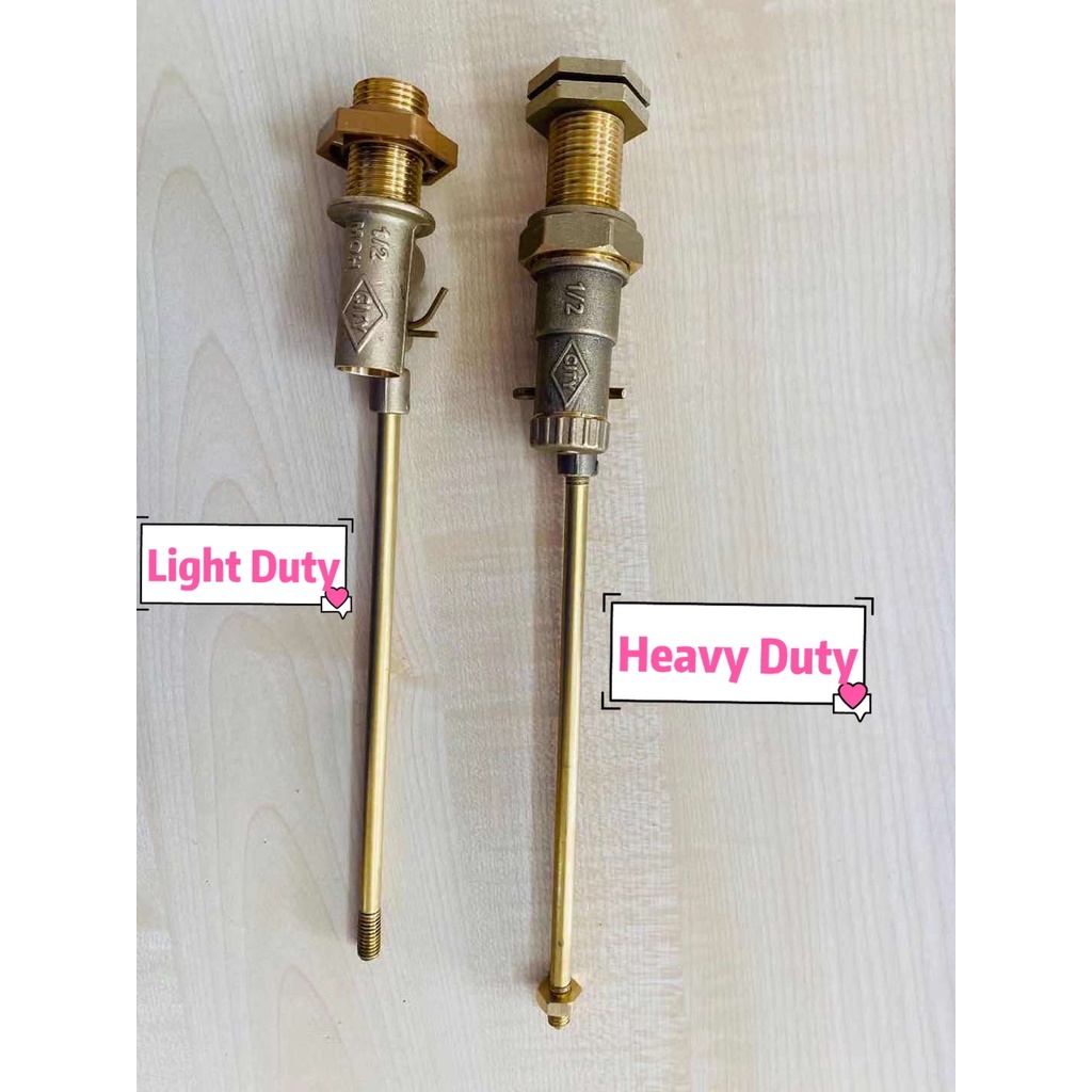CITY BS 1212 HEAVY DUTY BRASS FLOAT VALVE (1/2") AND CITY MOH LIGHT ...