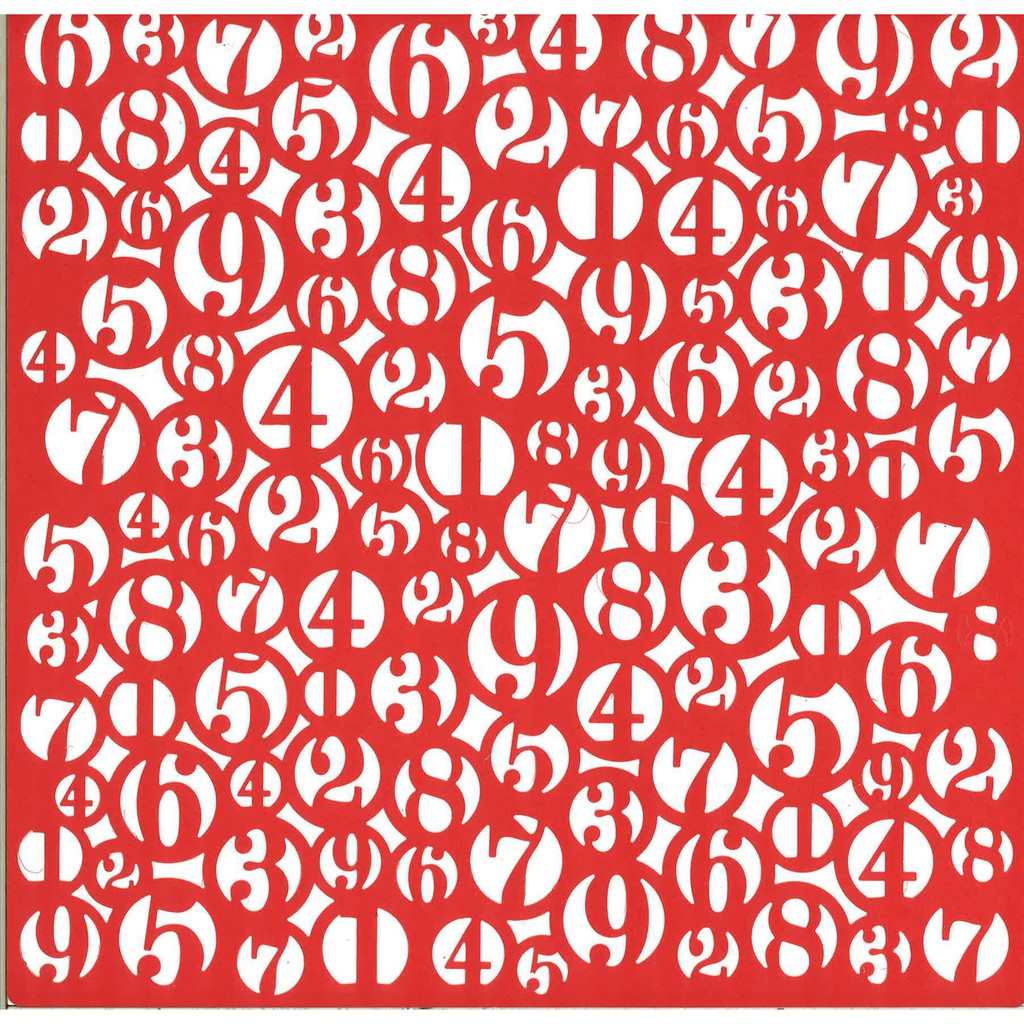 (BBW) Scrapbook Paper: Spirit Red Number Diecut Paper (ISBN: 22489 ...