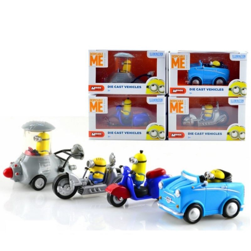 DESPICABLE ME : Minion Toys car figure Minion collection (4pcs set ...